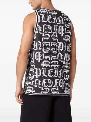 Philipp Plein Gothic Plein Jersey Tank Top
