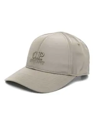 C.P. COMPANY Logo-embroidered Cap - Green