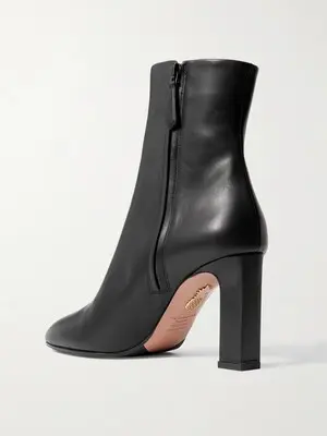 AQUAZZURA Sellier 85 Leather Ankle Boots