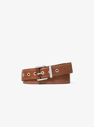 Michael Kors Michael Kors Colby Leather Belt Brown