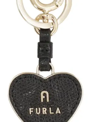 Furla Camelia Logo-plaque Keyring - Gold