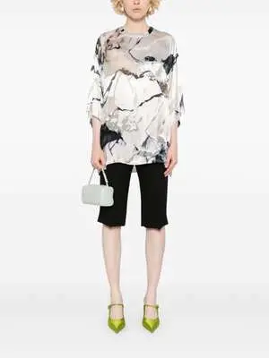 Roberto Cavalli Marble-print Blouse
