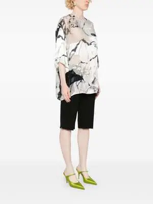Roberto Cavalli Marble-print Blouse