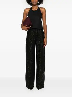 Max Mara Sequinned Wide Leg Trousers