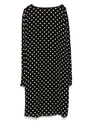 Aspesi Polka-dot Midi Dress