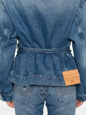 JEAN PAUL GAULTIER Lace-up Denim Jacket - Blue