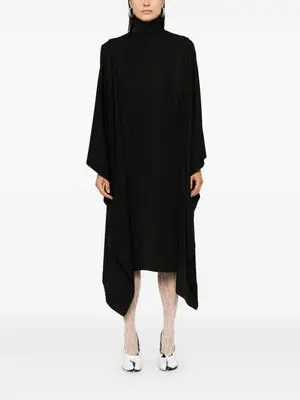 ALAINPAUL Draped Midi Dress