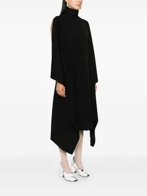 ALAINPAUL Draped Midi Dress