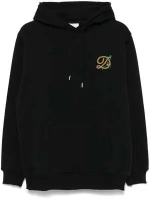 Drole De Monsieur Embroidered Jersey Hoodie