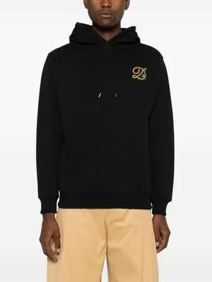 Drole De Monsieur Embroidered Jersey Hoodie