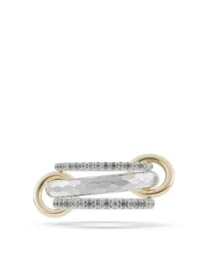 SPINELLI KILCOLLIN 18kt Yellow Gold, Sterling And Diamond Theo Vulcan Ring