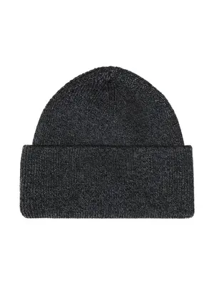 Alexander Wang Logo-patch Beanie - Black