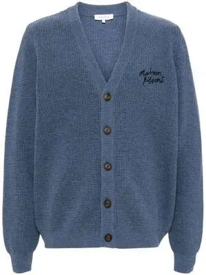 Maison Kitsuné Handwriting Comfort Cardigan - Blue