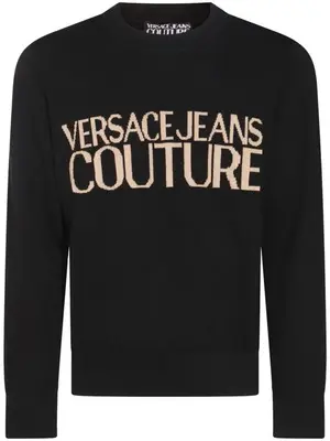 Versace Jeans Couture Crew Neck Sweaters For Men