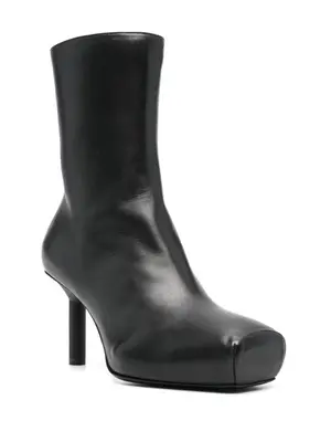 ALAINPAUL 85mm Leather Ankle Boots