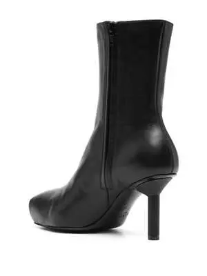 ALAINPAUL 85mm Leather Ankle Boots