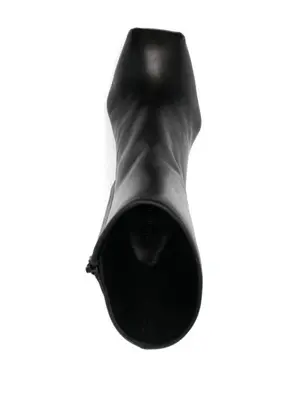 ALAINPAUL 85mm Leather Ankle Boots