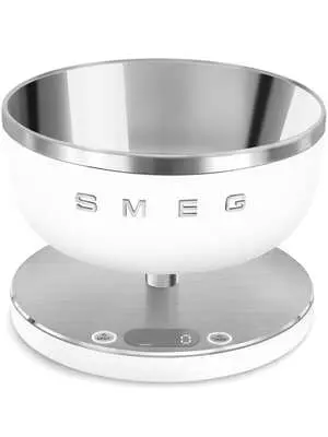 SMEG Logo-lettering Digital Kitchen Scale - White