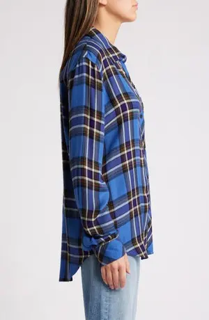 Rails Hunter Plaid Button-up Shirt - Sapphire Indigo