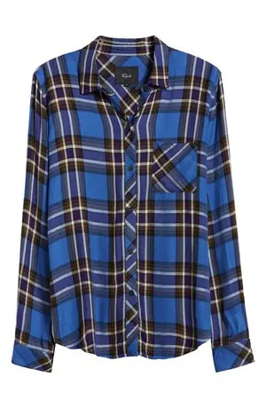 Rails Hunter Plaid Button-up Shirt - Sapphire Indigo