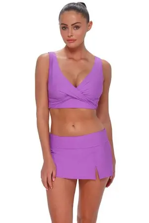 SUNSETS Elsie D Cup Bikini Swimsuit Top Berry Burst