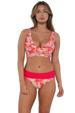 SUNSETS Elsie D Cup Bikini Swimsuit Top Butterfly  Beach