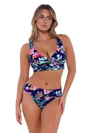 SUNSETS Elsie D Cup Bikini Swimsuit Top Island Getaway