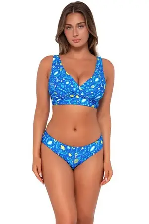SUNSETS Elsie D Cup Bikini Swimsuit Top Pineapple Grove