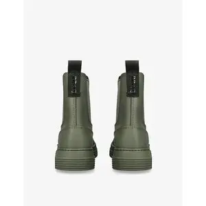 GANNI City Recycled Rubber-blend Chelsea Boots - Khaki
