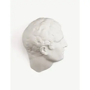 SELETTI Male Head Porcelain Decoration 37cm - One-color