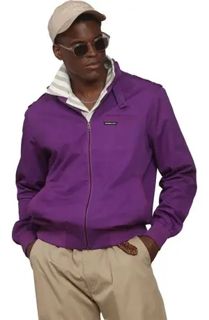 MEMBERS ONLY Classic Iconic Racer Jacket - Purple