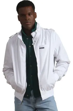 MEMBERS ONLY Classic Iconic Racer Jacket - White