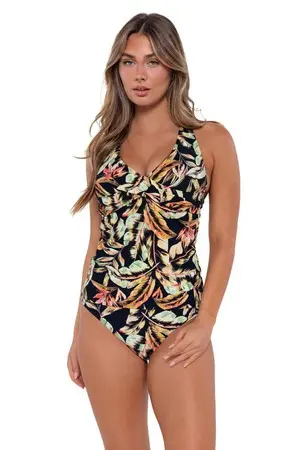 SUNSETS Elsie Tankini Swimsuit Top DD Cup Retro Retreat