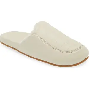 Olukai Konea Genuine Shearling Lined Mule - Bone/ Bone