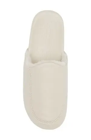 Olukai Konea Genuine Shearling Lined Mule - Bone/ Bone
