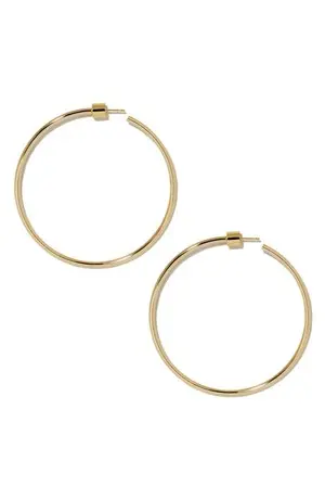 JENNIFER FISHER Thread Hoop Earrings Gold