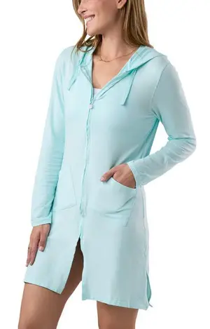 UV SKINZ Full Zip Beach Jacket - Beach Glass
