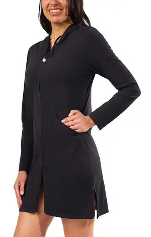 UV SKINZ Full Zip Beach Jacket - Black