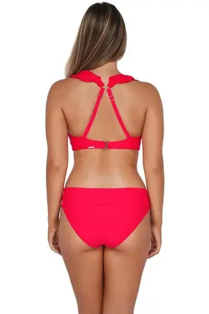 SUNSETS Willa Wireless Bikini Swimsuit Top D Cup - Geranium