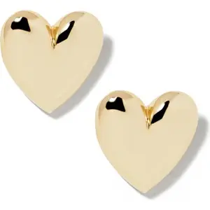 JENNIFER FISHER Small Puffy Heart Stud Earrings - Gold