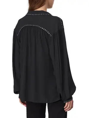 Rag & Bone Emmy Eyelet Long-sleeve Blouse