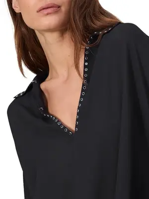 Rag & Bone Emmy Eyelet Long-sleeve Blouse
