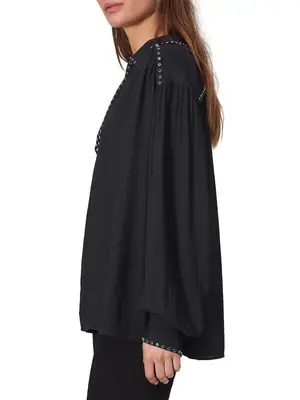 Rag & Bone Emmy Eyelet Long-sleeve Blouse