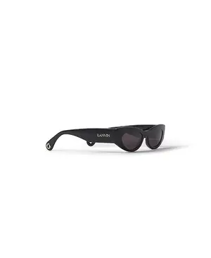 LANVIN Logo Sunglasses Black/gray Solid
