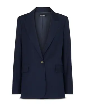 Whistles Single Breasted Pinstriped Blazer