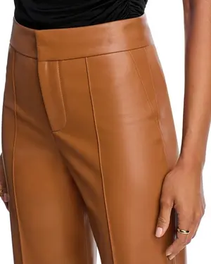 Alice + Olivia Dylan High-waist Wide-leg Pants - Camel