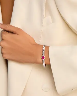 Bloomingdale'S Ruby And Diamond Bracelet