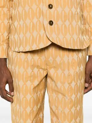 LABRUM Monogram-jacquard Trousers