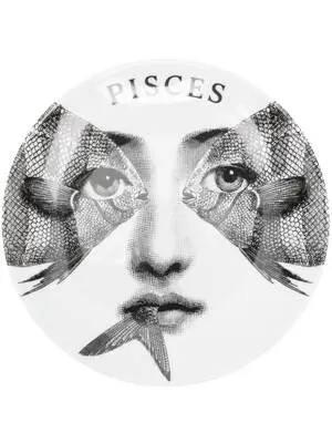FORNASETTI Tema E Variazioni N.359 Pisces Wall Plate - White