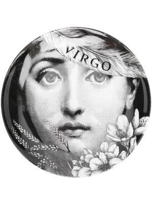 FORNASETTI Tema E Variazioni N.353 Virgo Wall Plate - Black